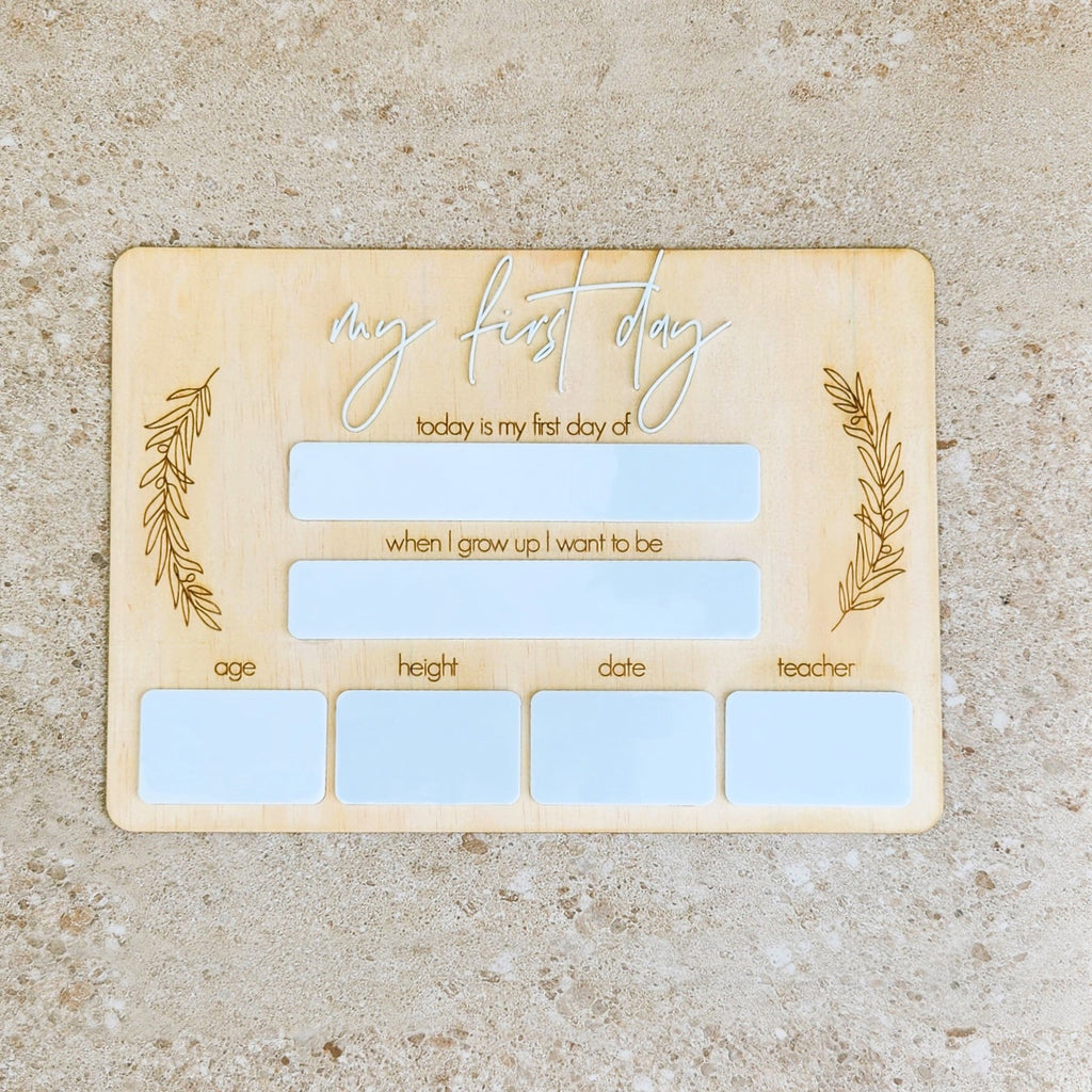 Children's First Day Board – Aesthetic Purposes