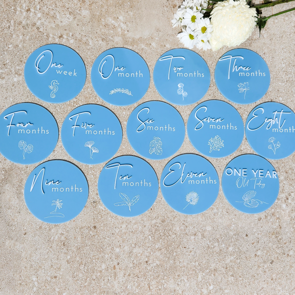 Baby Milestone Months Set – Aesthetic Purposes